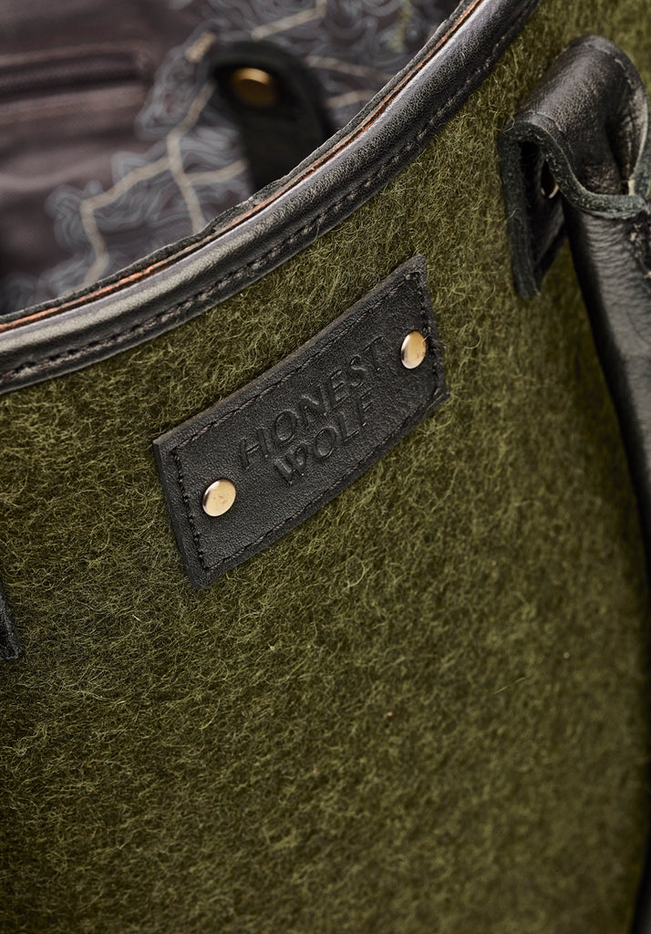 Mini Tote | Forest Green | Honest Wolf