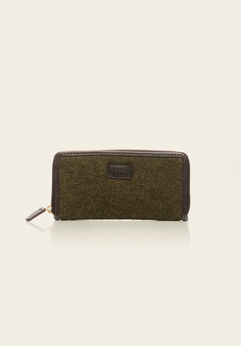 Zip Wallet | Forest Green | Honest Wolf