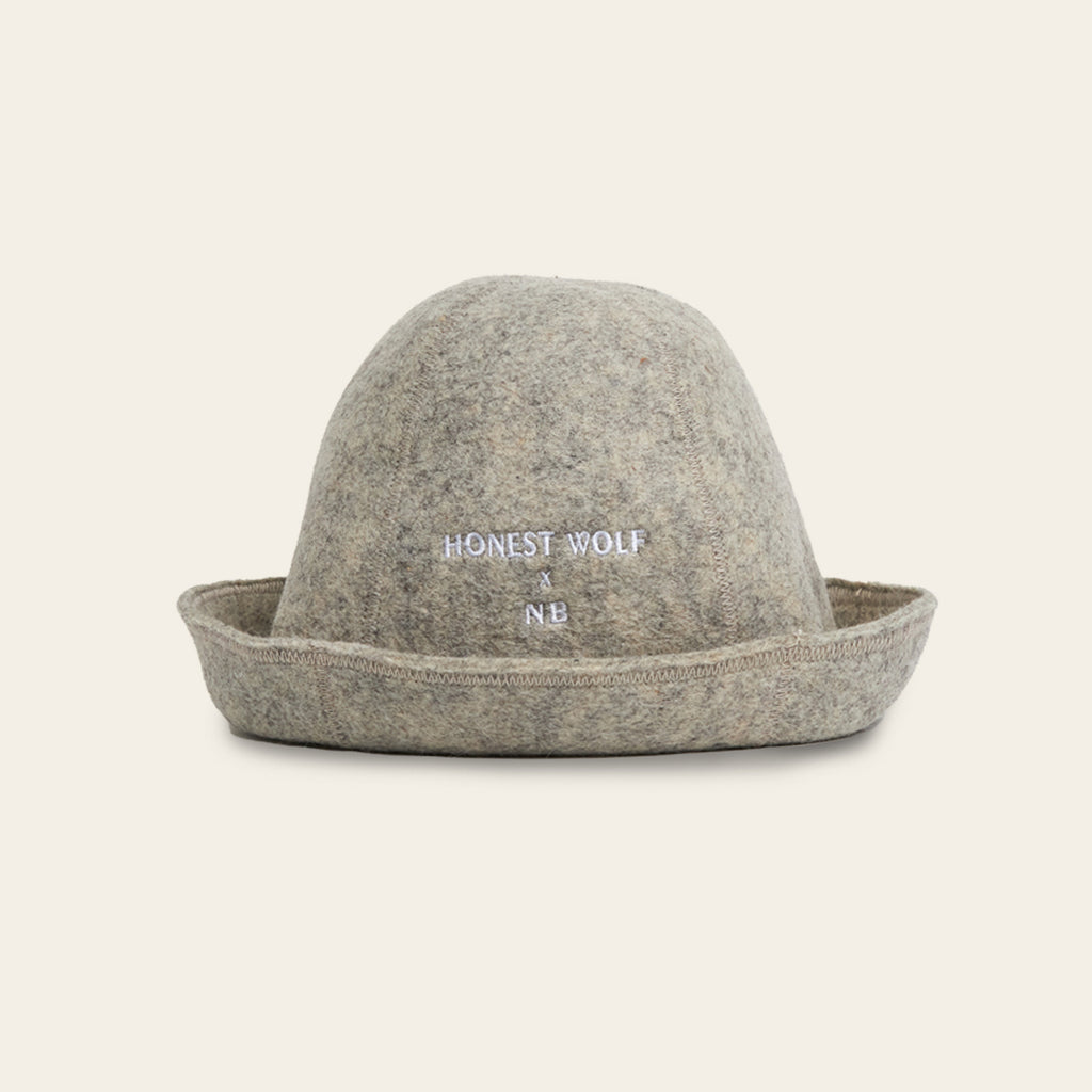 Honest Wolf x Nigel Beach Sauna Hat - Navy